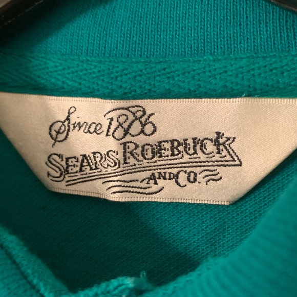 Sears | Shirts | Vintage Sears Roebuck Polo Wcrest Sz L | Poshmark